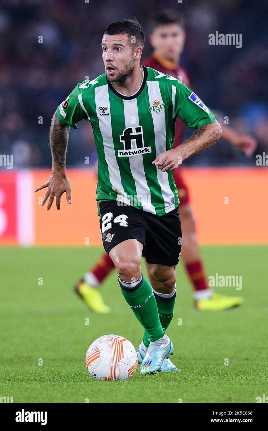 Rome, Italy. 06th Oct, 2022. Aitor Ruibal of Real Betis during the UEFA ...