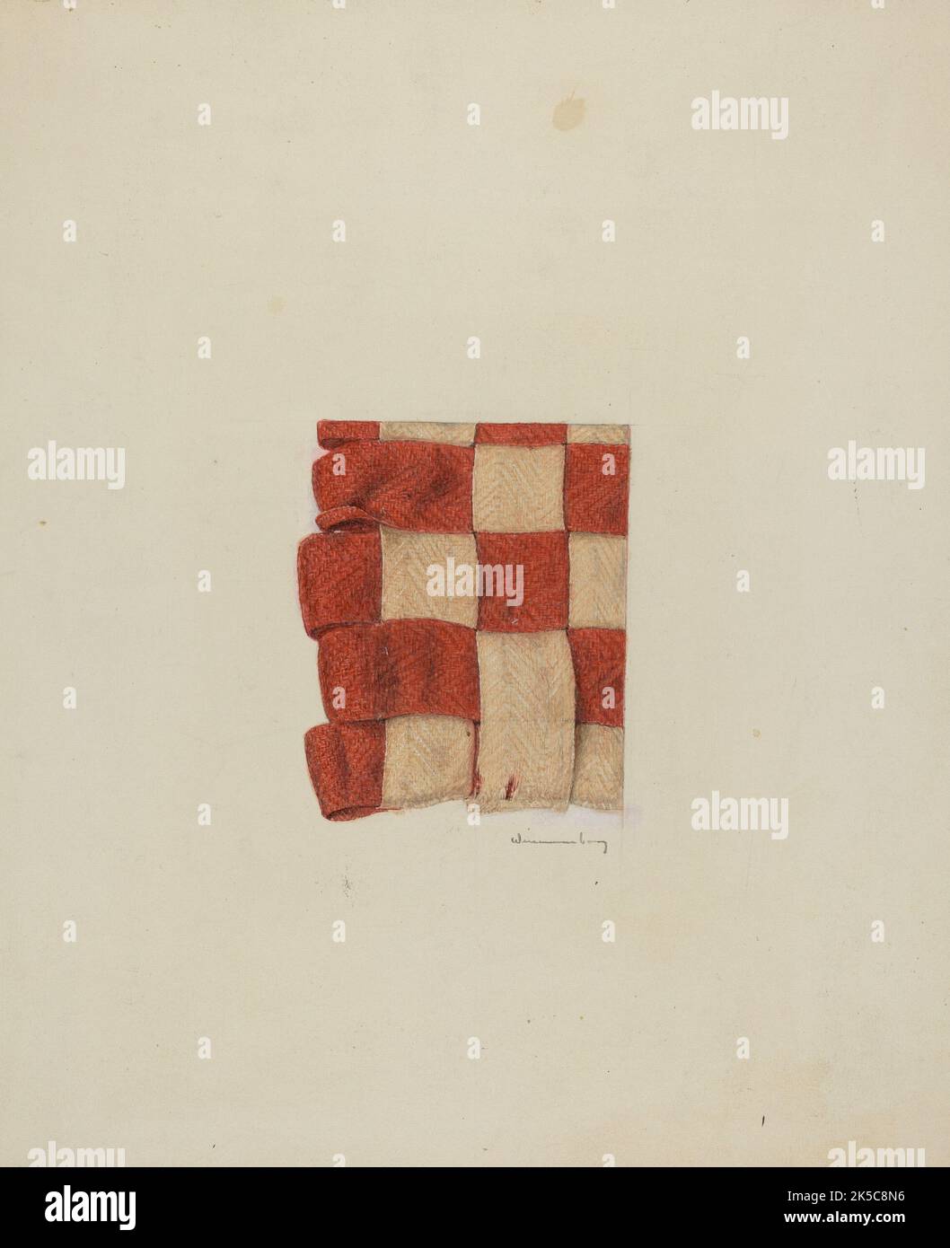 Shaker Textile Sample, c. 1940 Stock Photo - Alamy