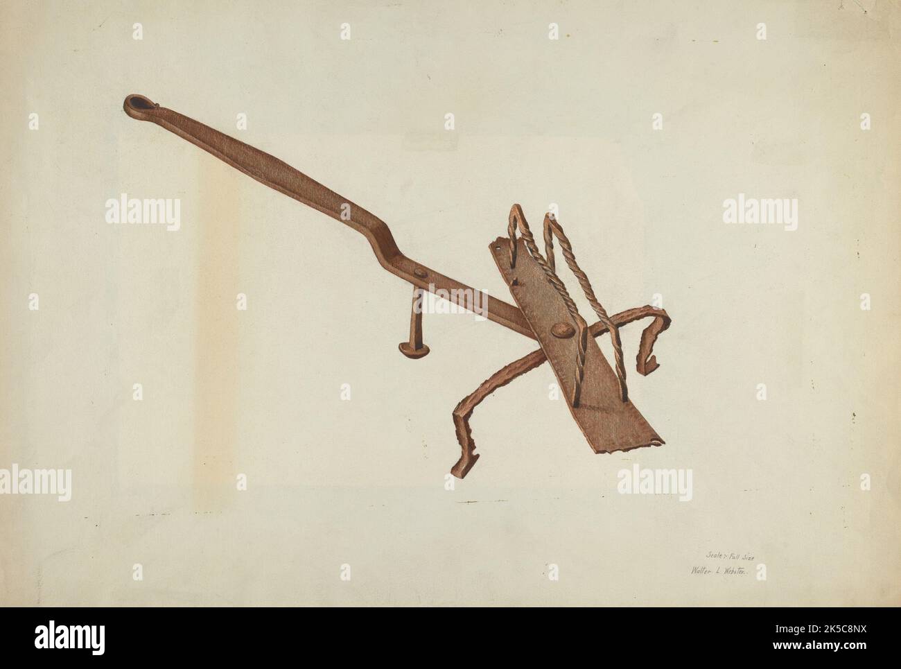 Fireplace Toaster, c. 1939 Stock Photo - Alamy