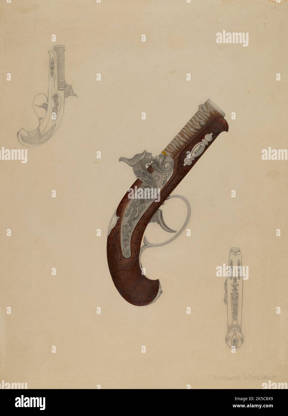 Dueling Pistol, c. 1937 Stock Photo - Alamy