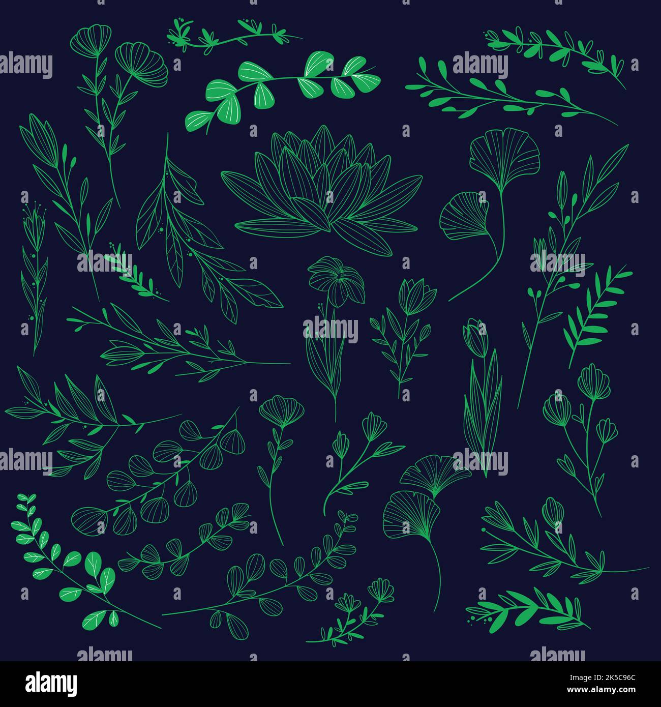 hand drawn wedding ornaments vector design illustration Stock Vector ...