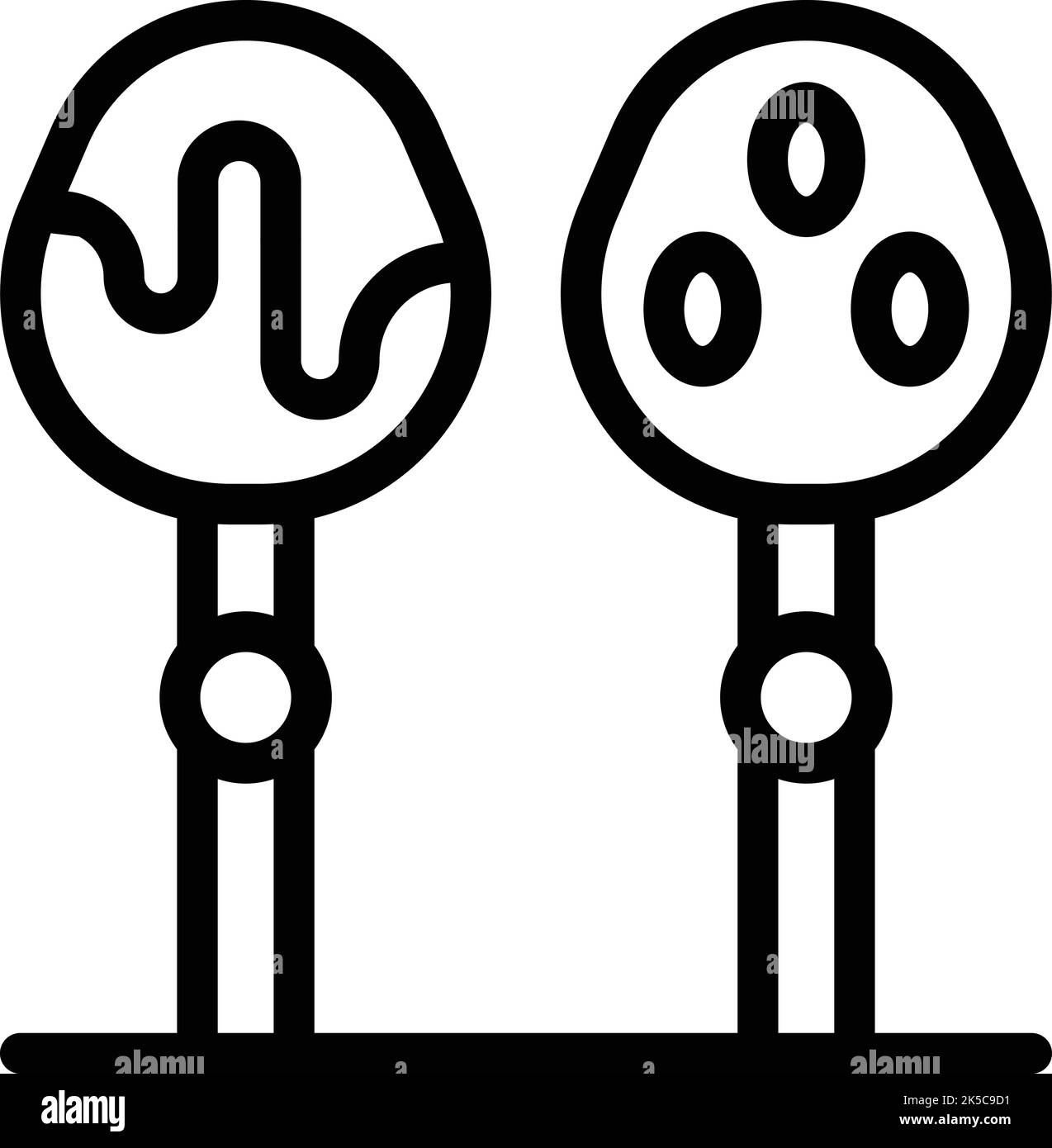 Decoration cake pop icon outline vector. Candy chocolate. Sugar heart ...