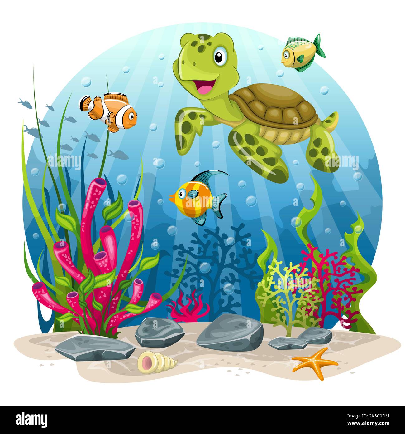 Coral fish in the reef Cut Out Stock Images & Pictures - Alamy