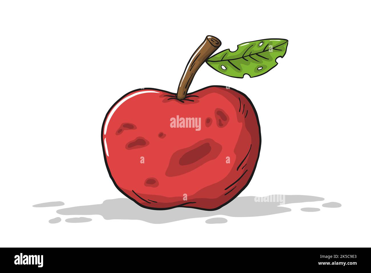 Apple cartoon hi-res stock photography and images - Alamy