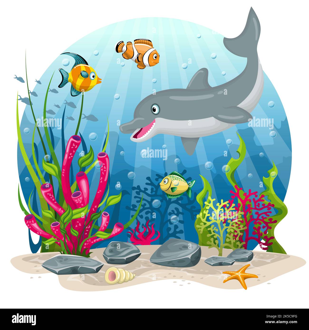 Coral fish in the reef Cut Out Stock Images & Pictures - Alamy