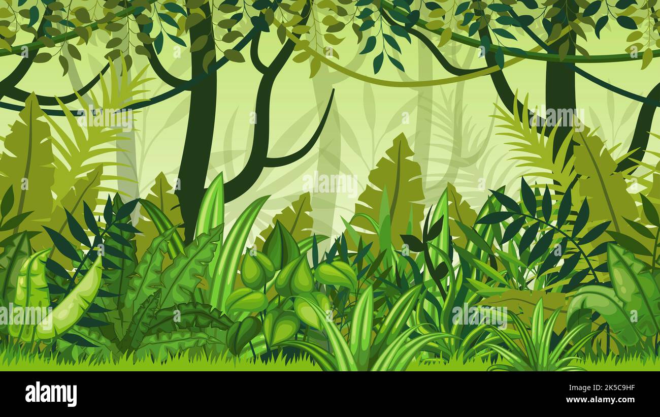 Amazon Forest Trees Drawing