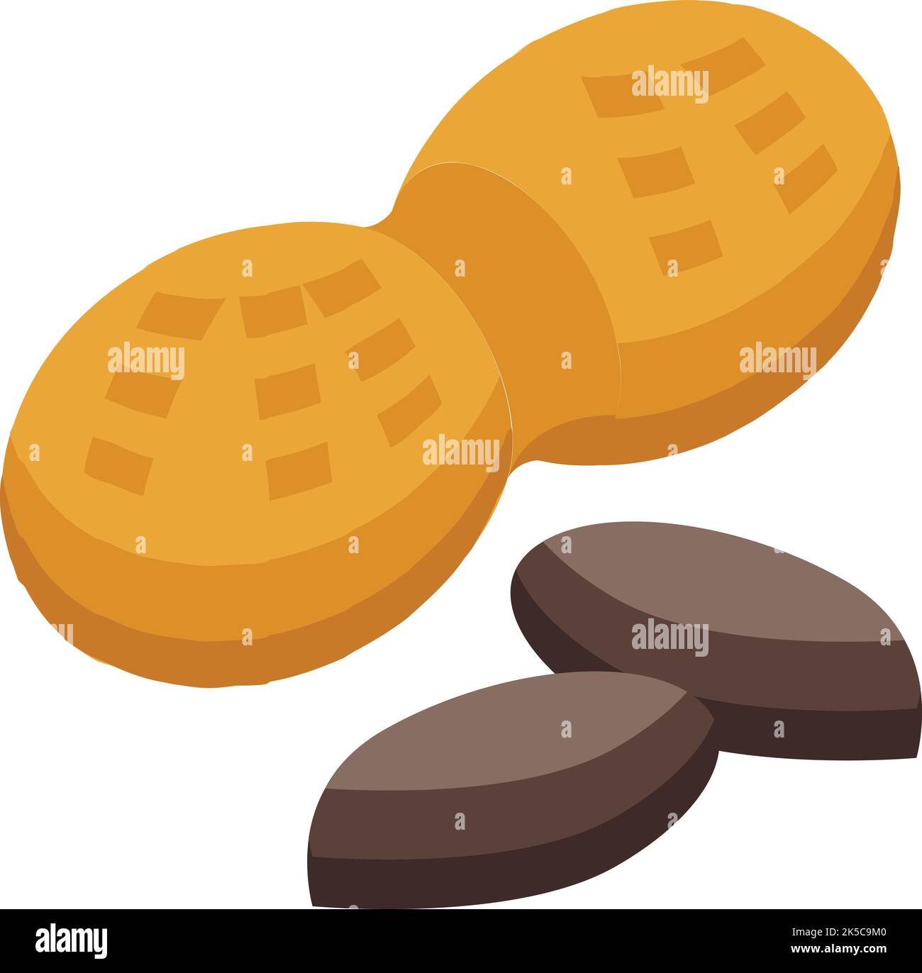 Zinc nut icon isometric vector. Mineral zn. Medicine supplement Stock ...