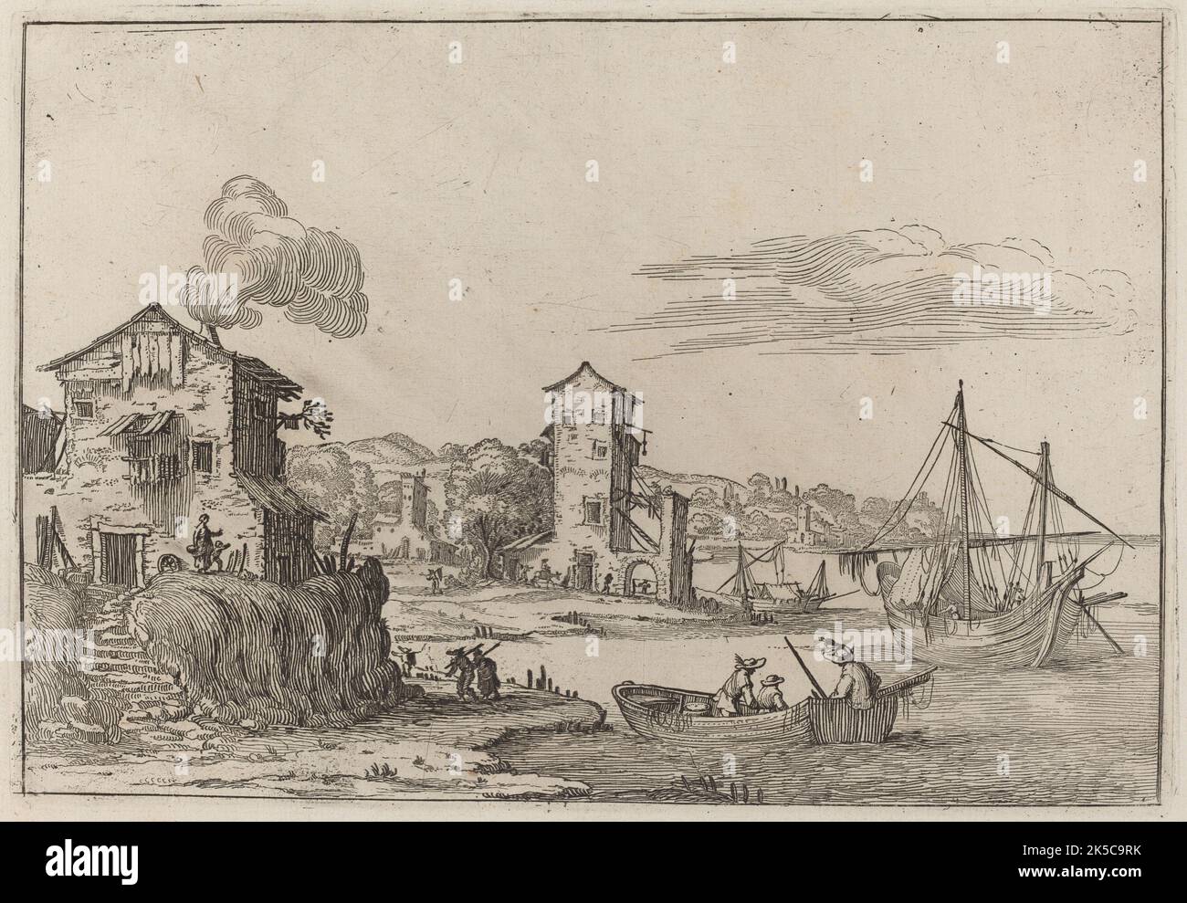 Seaport depiction hi-res stock photography and images - Alamy