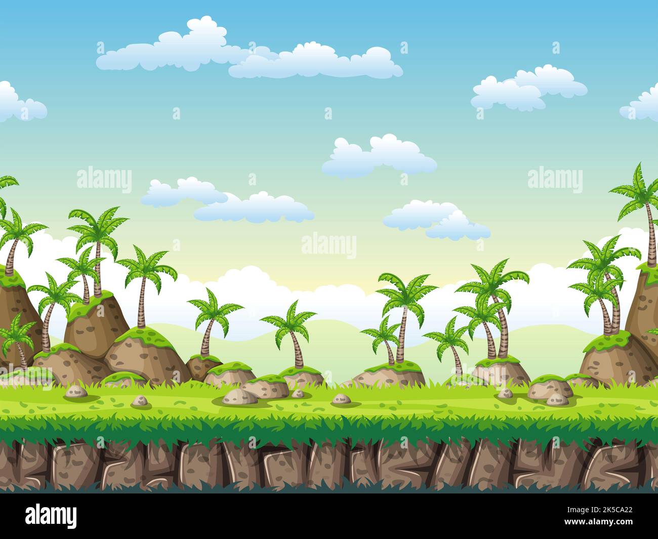 Cartoon nature background hi-res stock photography and images - Alamy