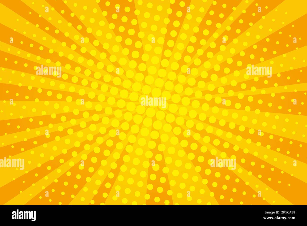 Orange pop art retro background, comic style illustration Stock Photo ...