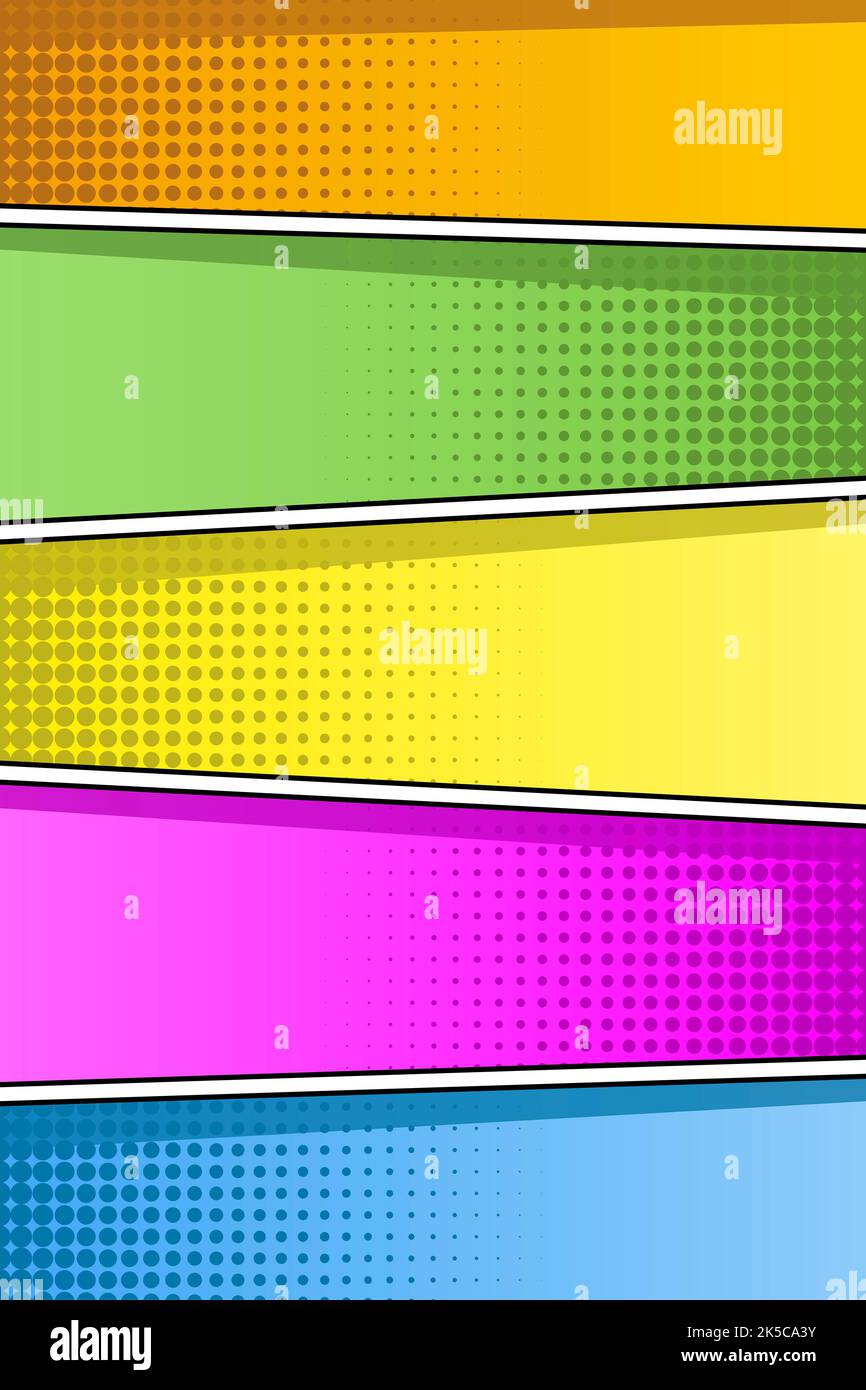 Colorful pop art retro background, comic style illustration Stock Photo ...