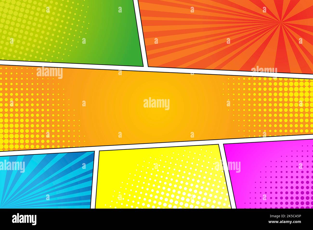 Colorful pop art retro background, comic style illustration Stock Photo ...