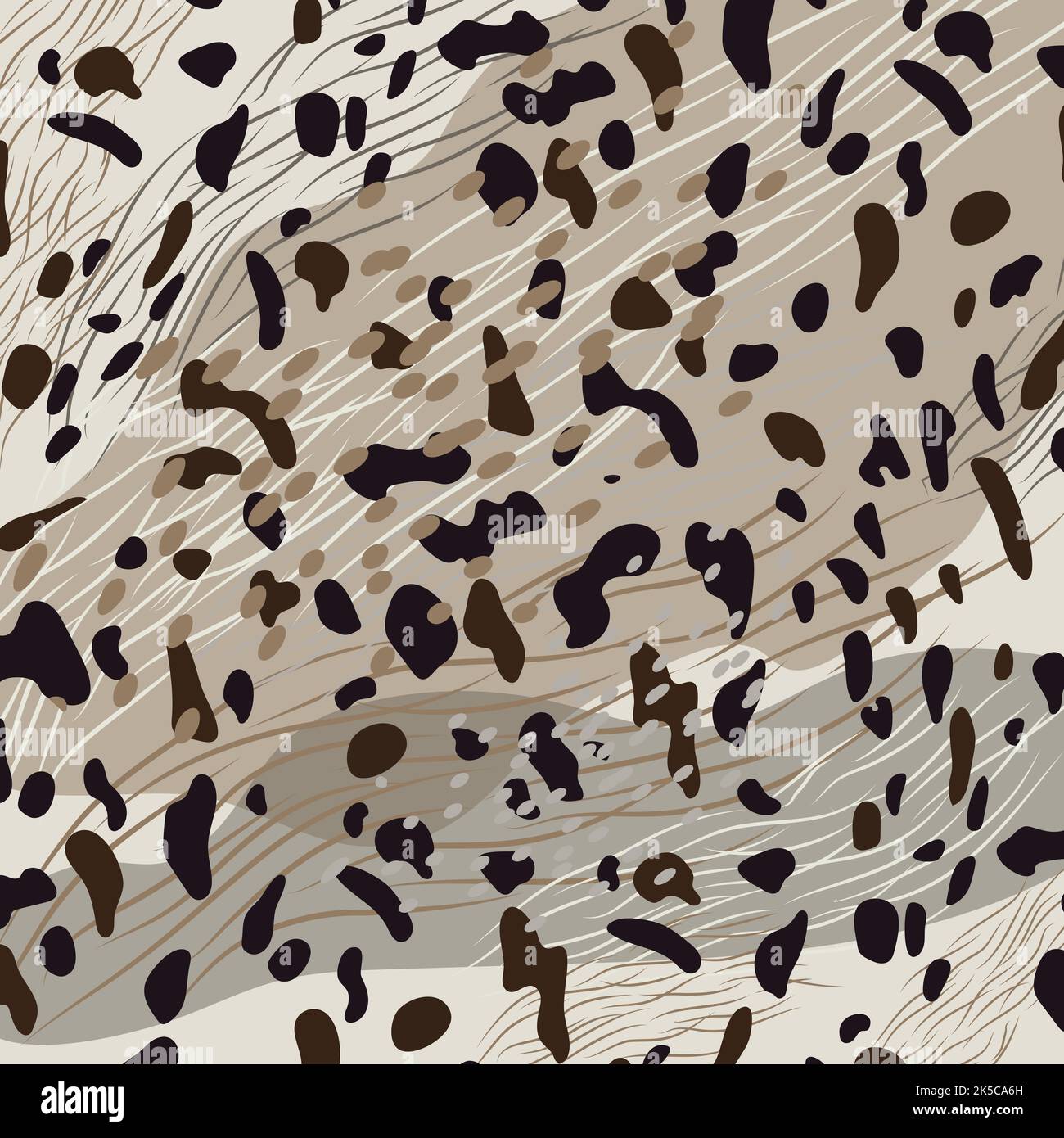 Gray abstract seamless pattern Hyena skin texture Stock Vector Image ...