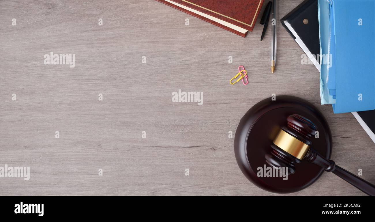 Background of concept of studying law career with books and class tools ...