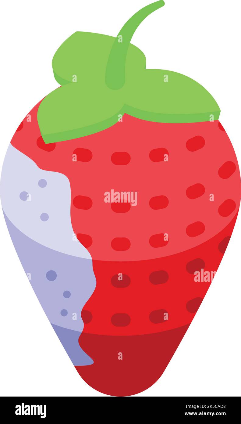 Strawberry bacteria icon isometric vector. Contaminated food. Safety ...