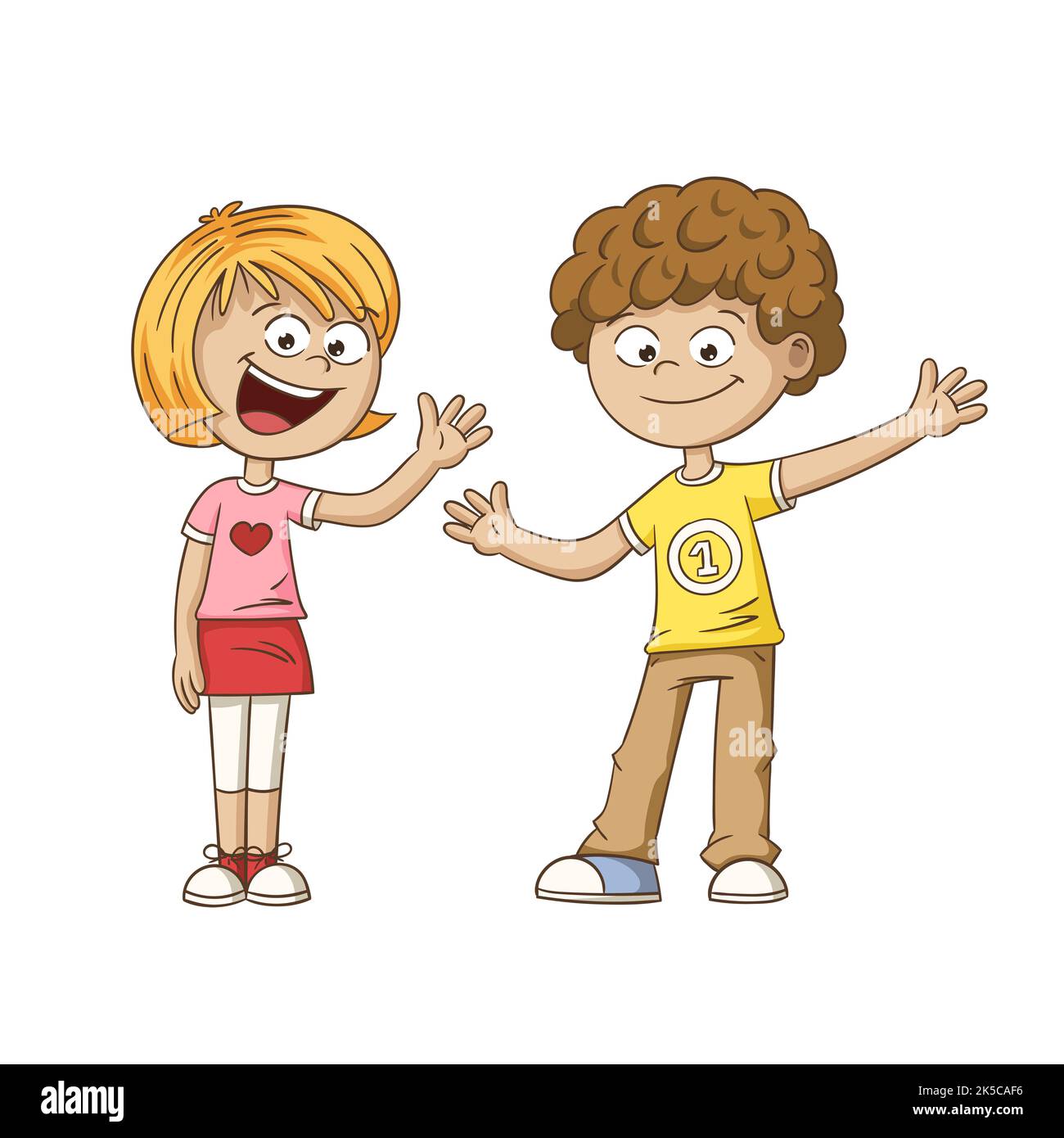 Cartoon kids hi-res stock photography and images - Alamy