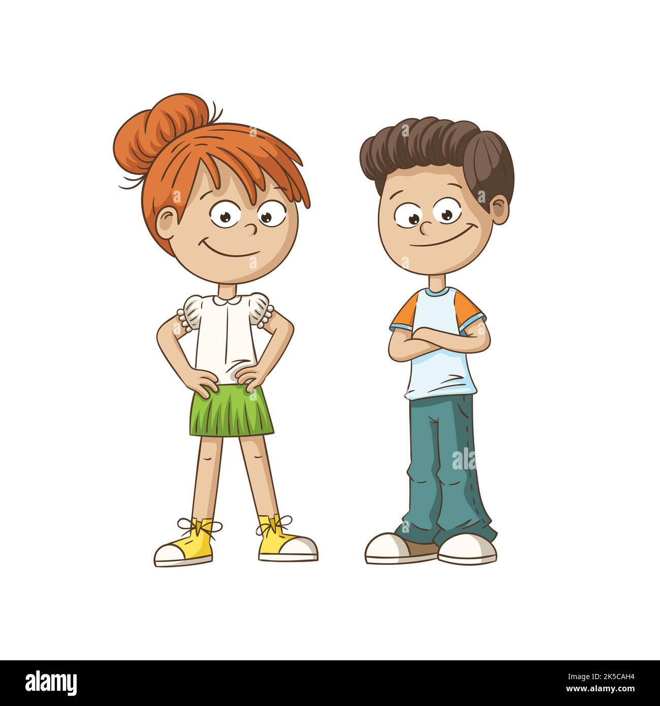 Cartoon kids hi-res stock photography and images - Alamy
