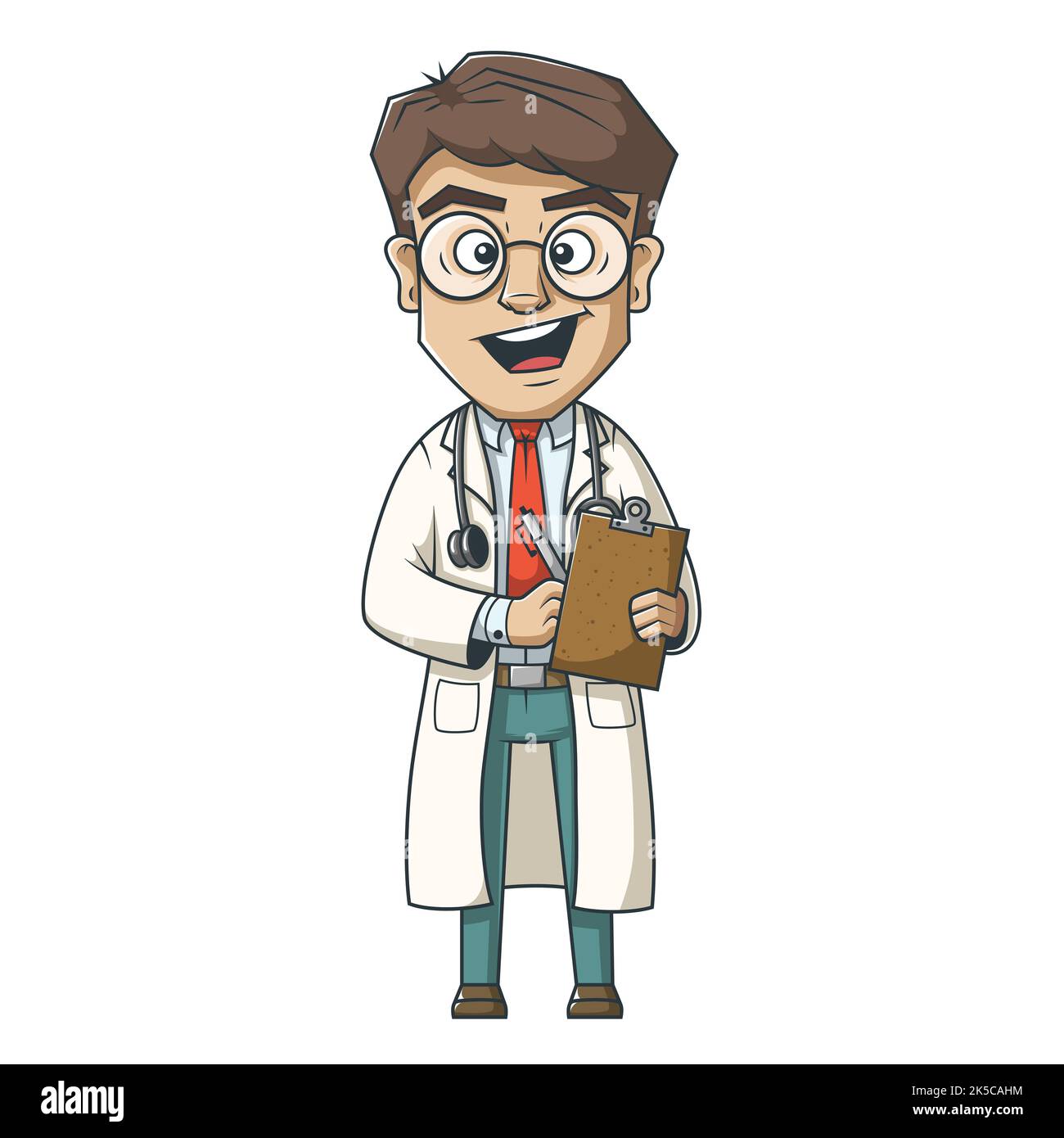 Friendly young male doctor Cut Out Stock Images & Pictures - Alamy