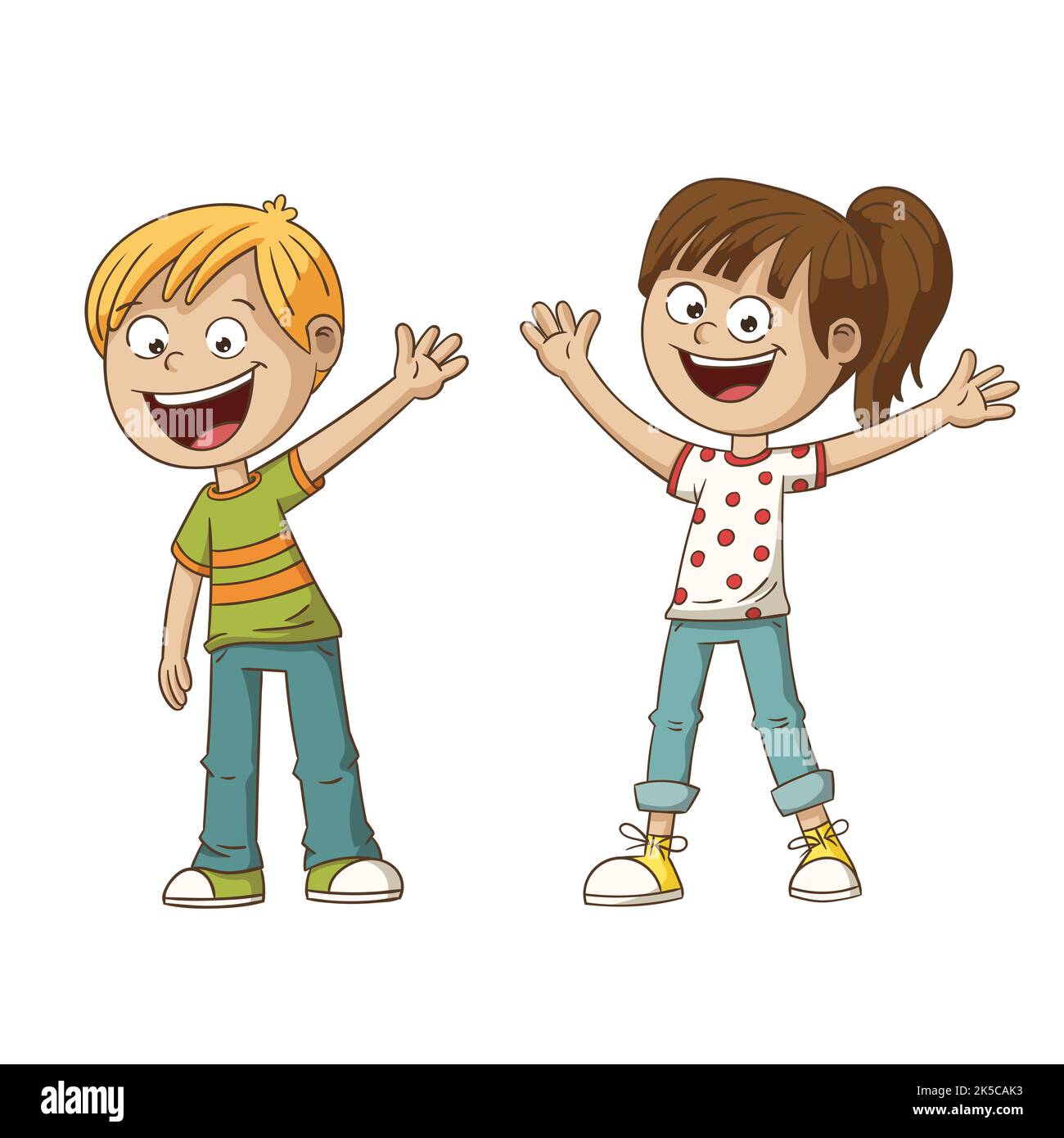 Cartoon kids hi-res stock photography and images - Alamy