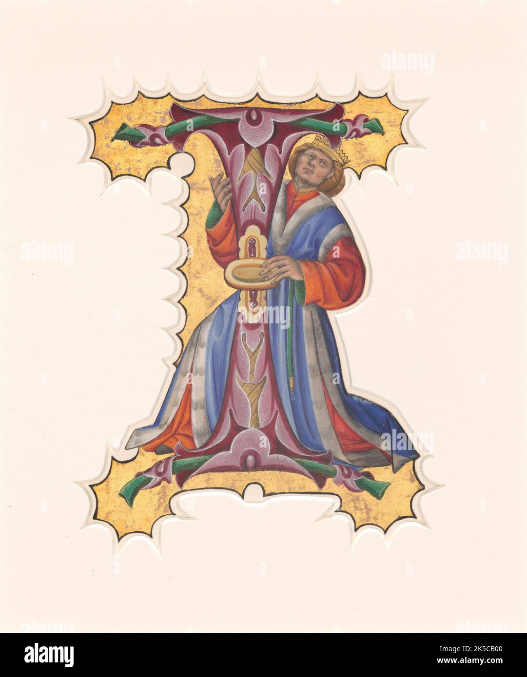 King david i illuminated manuscript hi-res stock photography and images ...