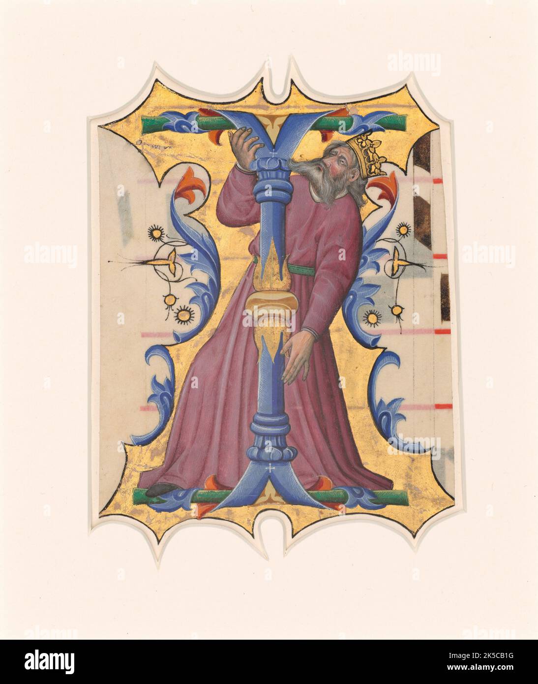 King david i illuminated manuscript hi-res stock photography and images ...