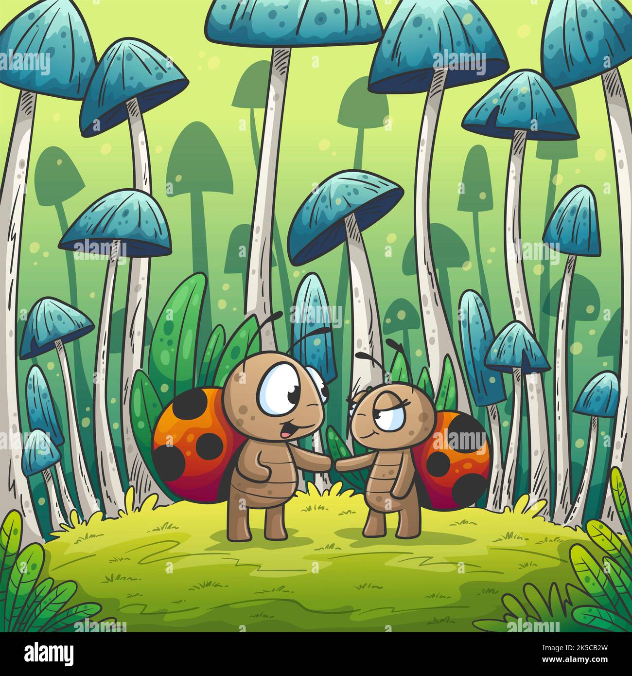 Cute ladybirds hi-res stock photography and images - Alamy