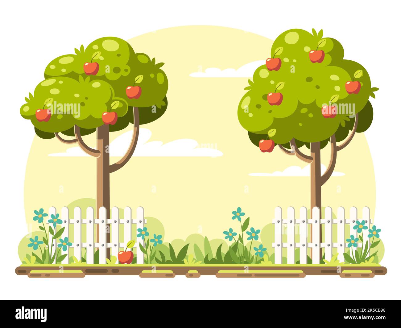 Cartoon apples hi-res stock photography and images - Alamy