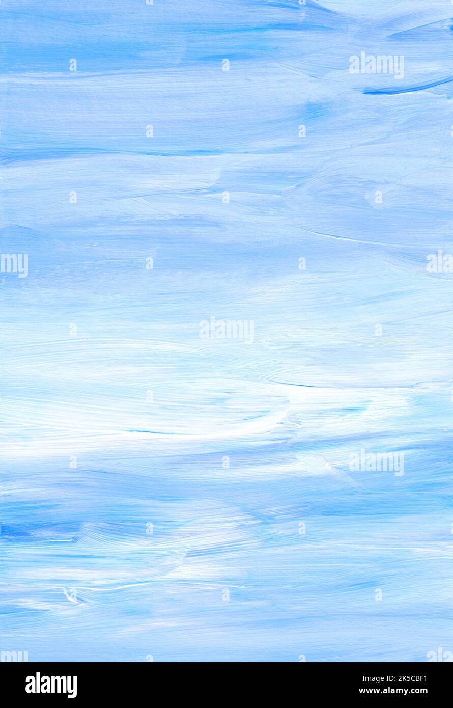 Abstract light blue background texture. Blue and white painting ...