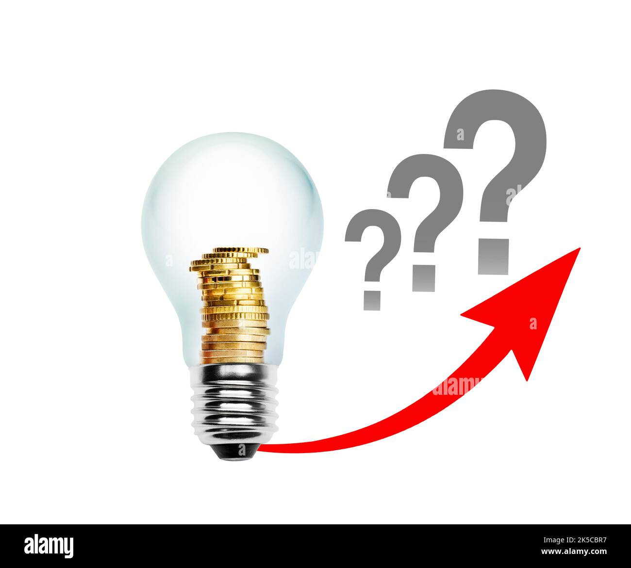 Light bulb idea arrow hi-res stock photography and images - Alamy