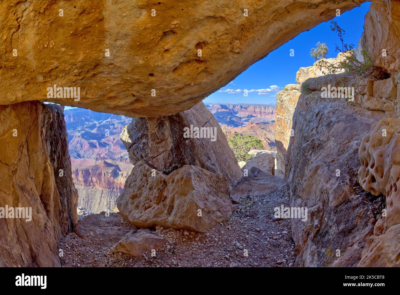 Cave below Lipan Point Grand Canyon AZ Stock Photo - Alamy