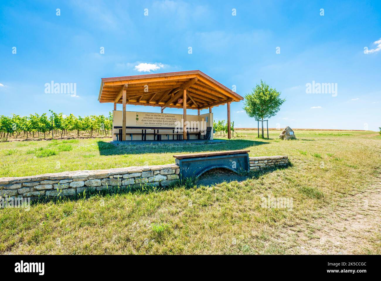 Schick pavilion near Jugenheim in Rheinhessen, fantastic view over the ...