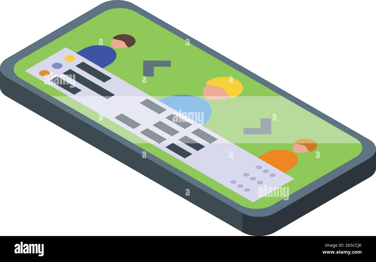 Choose gameplay icon isometric vector. Game machine. Arcade screen ...