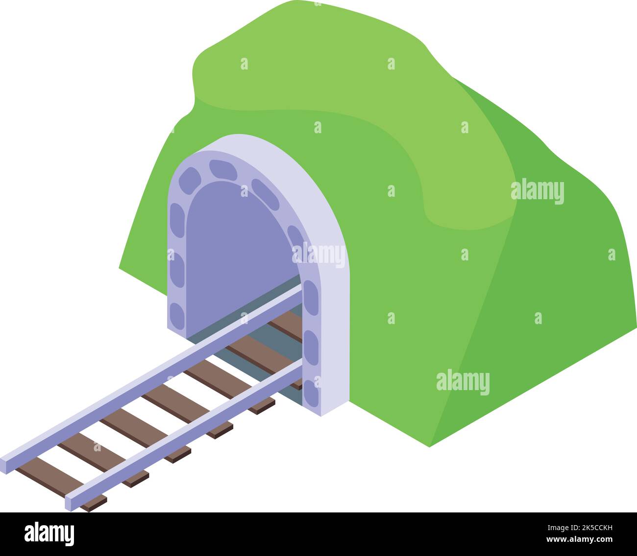 Rail mine icon isometric vector. Truck industry. Loader side Stock ...