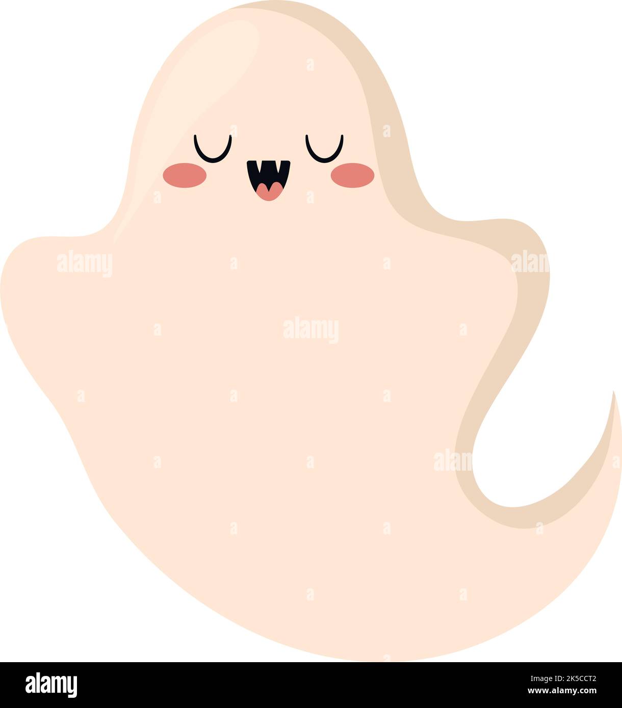 happy ghost icon Stock Vector Image & Art - Alamy