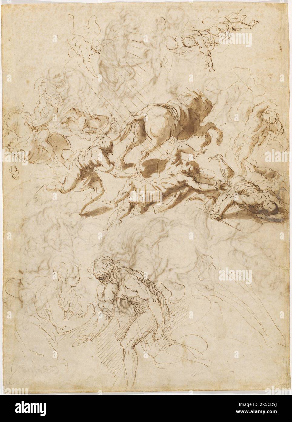 The Conversion of Saint Paul; Adam and Eve, 1590/1595 Stock Photo - Alamy