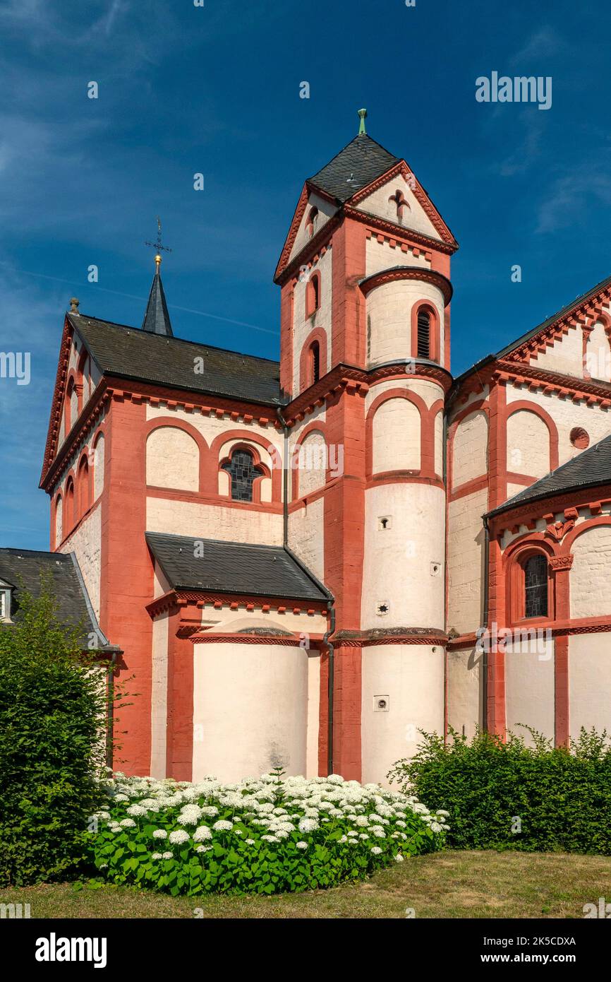 Basilica of St. Peter and Parish Garden, Merzig, Saar Valley, Saarland ...