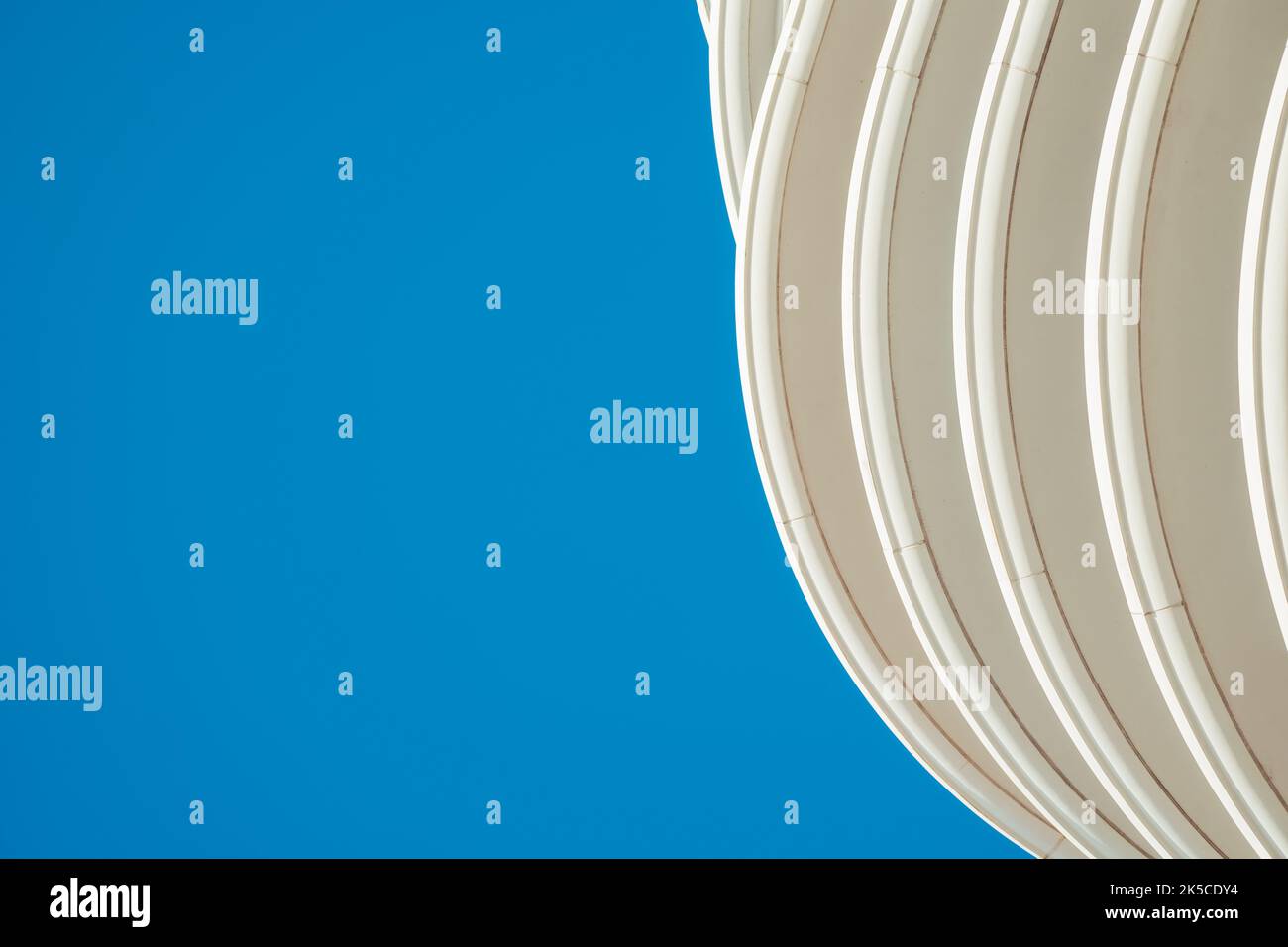 blue background luxury building Miami Beach Stock Photo - Alamy