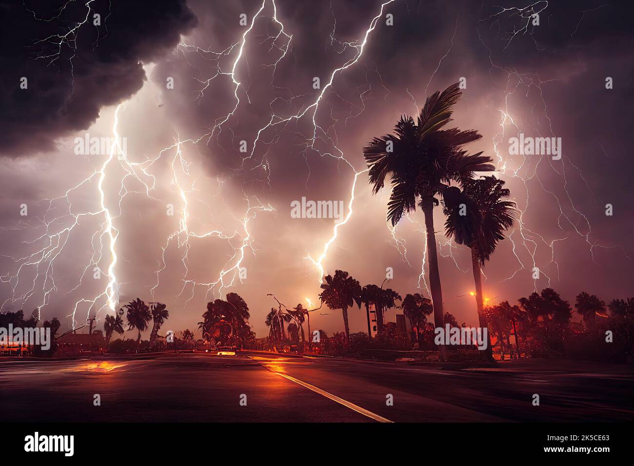 Tropical thunderstorm lighting hi-res stock photography and images - Alamy