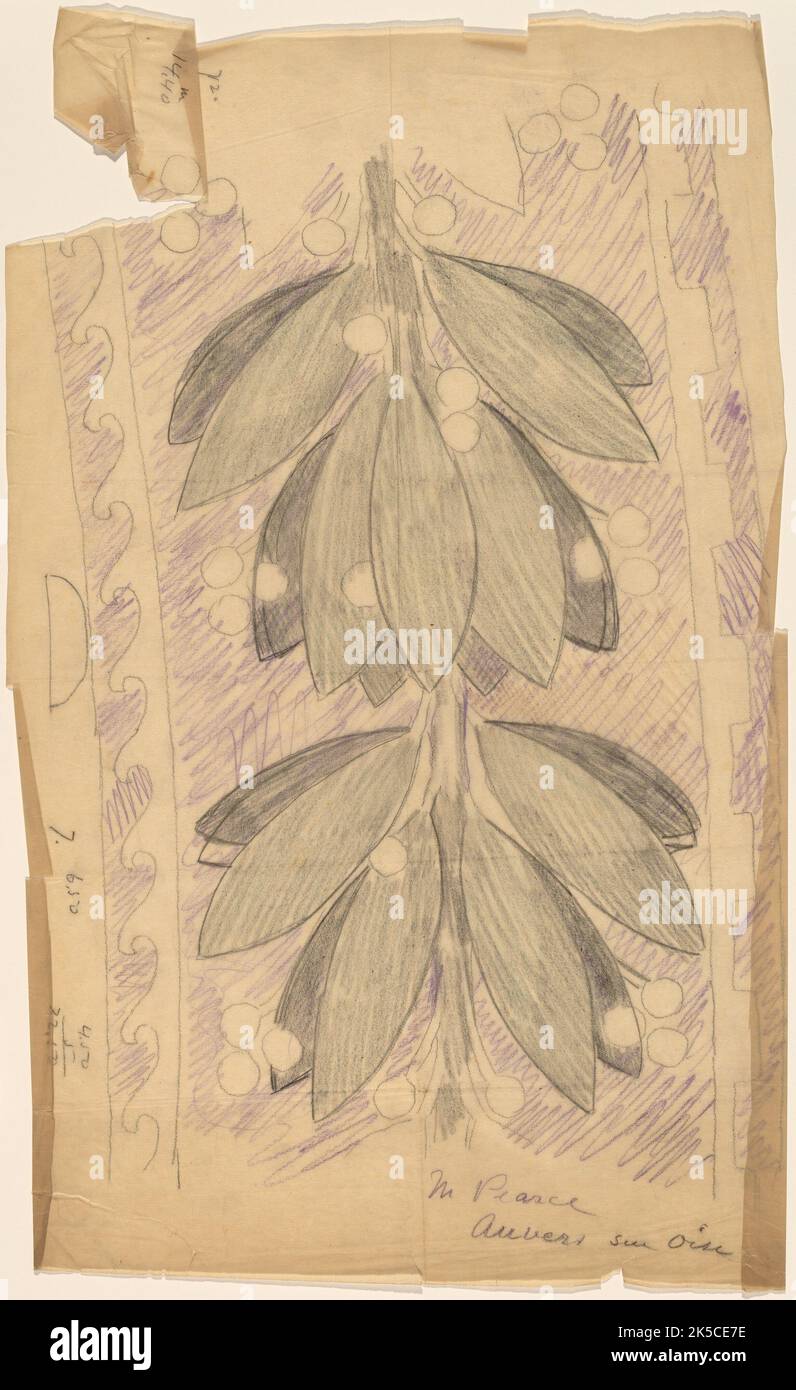 Tracing of a Border Design, 1890/1897 Stock Photo - Alamy