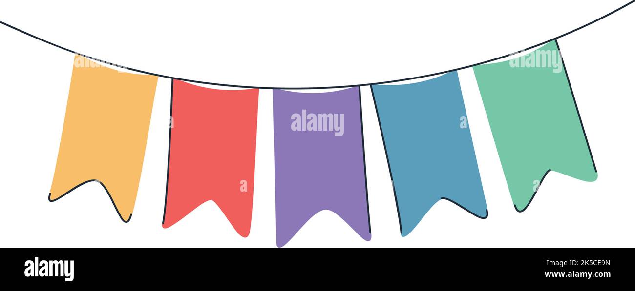 colored garland design Stock Vector Image & Art - Alamy