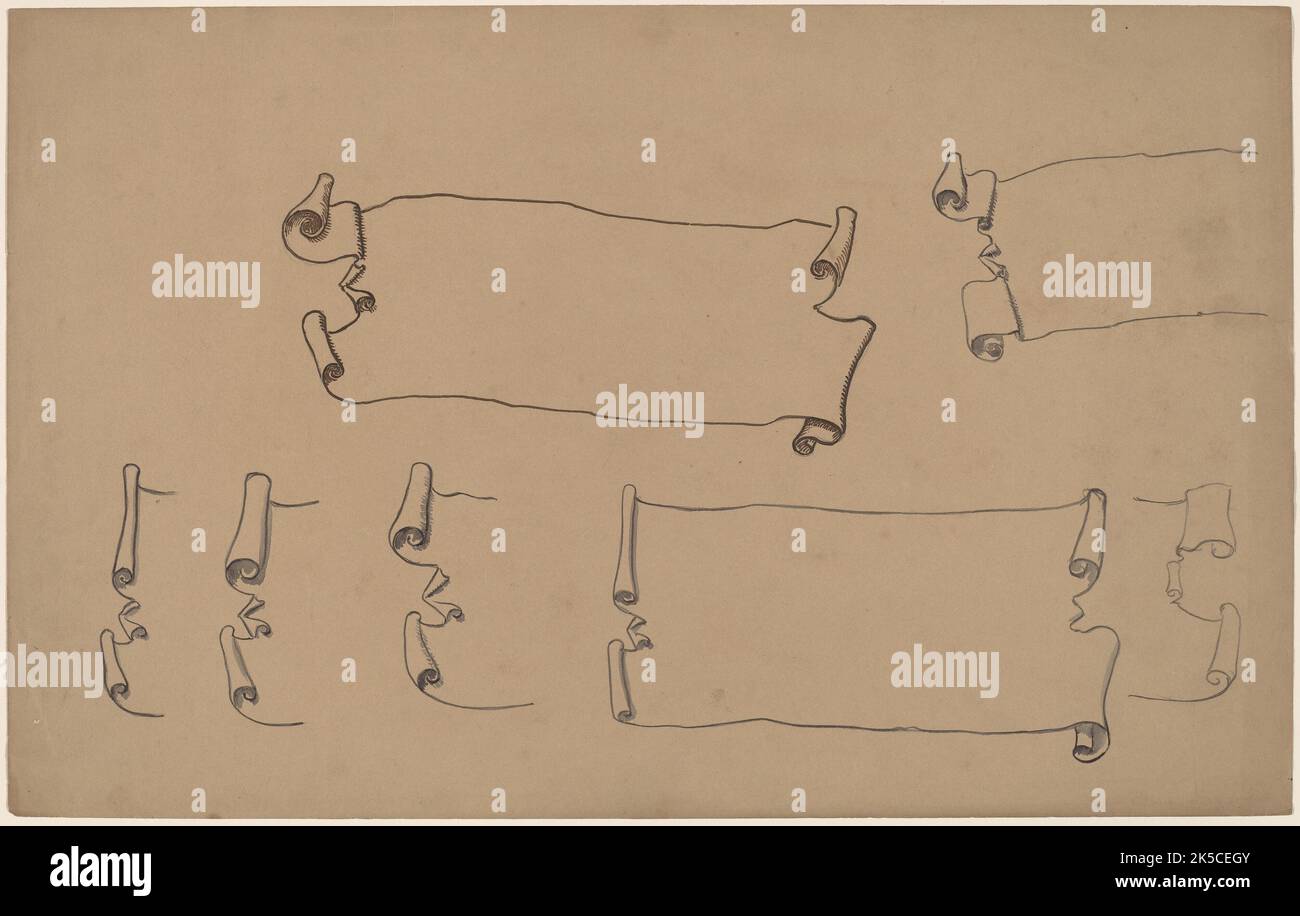 Sketches for a Scroll, 1890/1897 Stock Photo - Alamy
