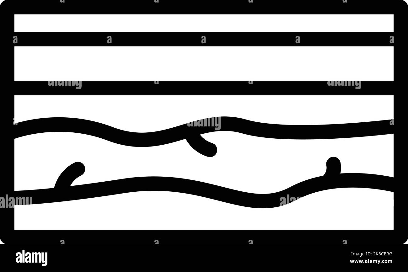 Skin normal icon outline vector. Medicine exam. Allergic disease Stock ...