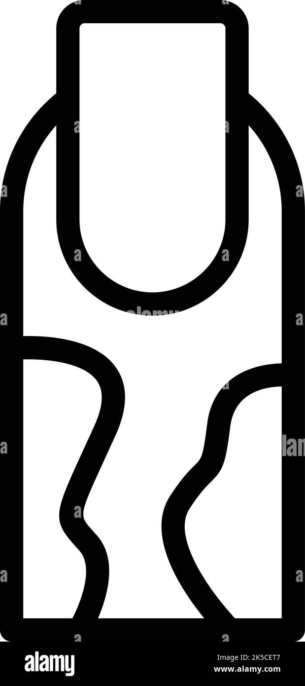 Finger Skin Icon Outline Vector Clinic Health Disease Allergic Stock