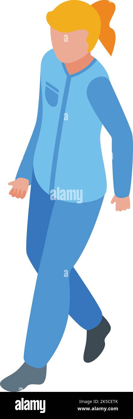 Medicine nurse icon isometric vector. Hospital care. Patient health ...