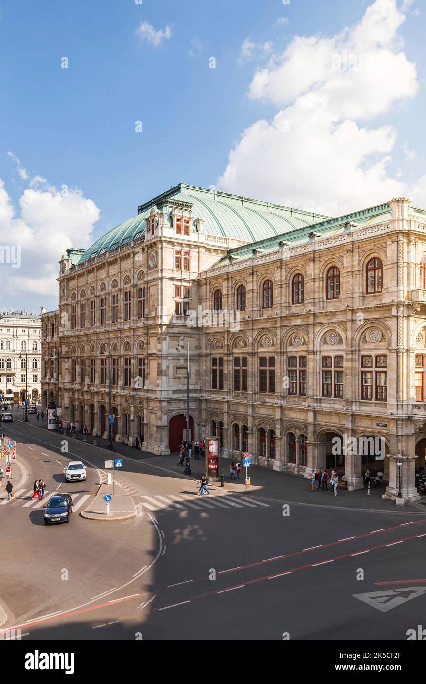 Opera House Vienna State Opera seen from the Albertina in the 1st ...