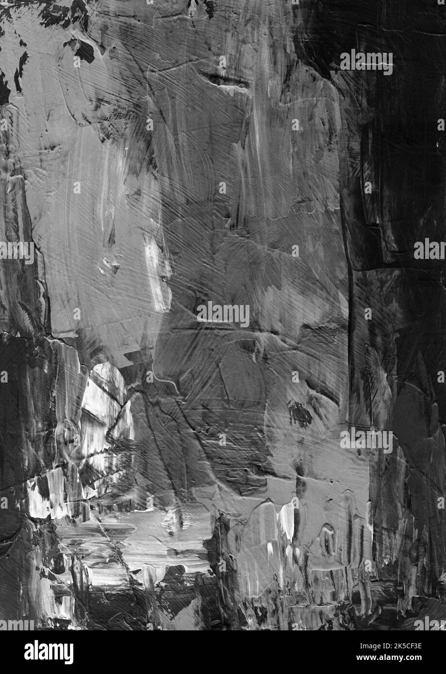 Contemporary art painted on Black and White Stock Photos & Images - Alamy