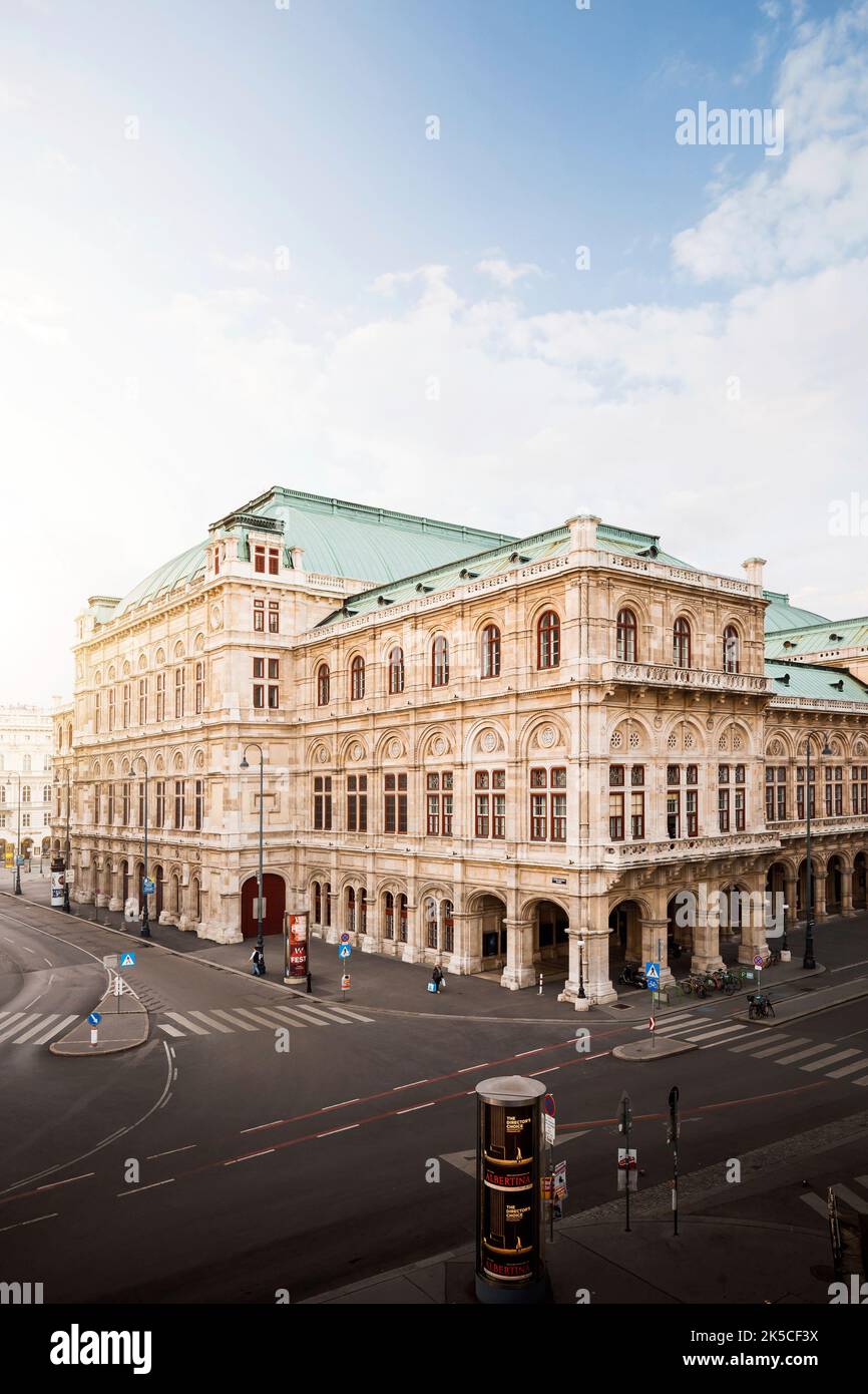 Opera House Vienna State Opera seen from the Albertina in the 1st ...