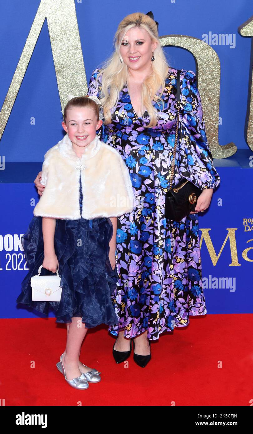 London, UK. Darcy Pentland and Louise Pentland at ‘Matilda The Musical ...