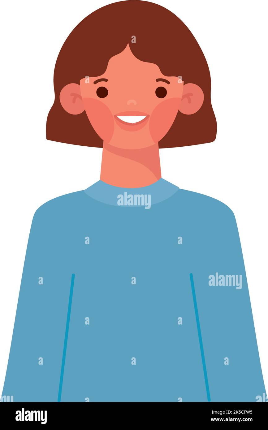 happy lady illustration Stock Vector Image & Art - Alamy