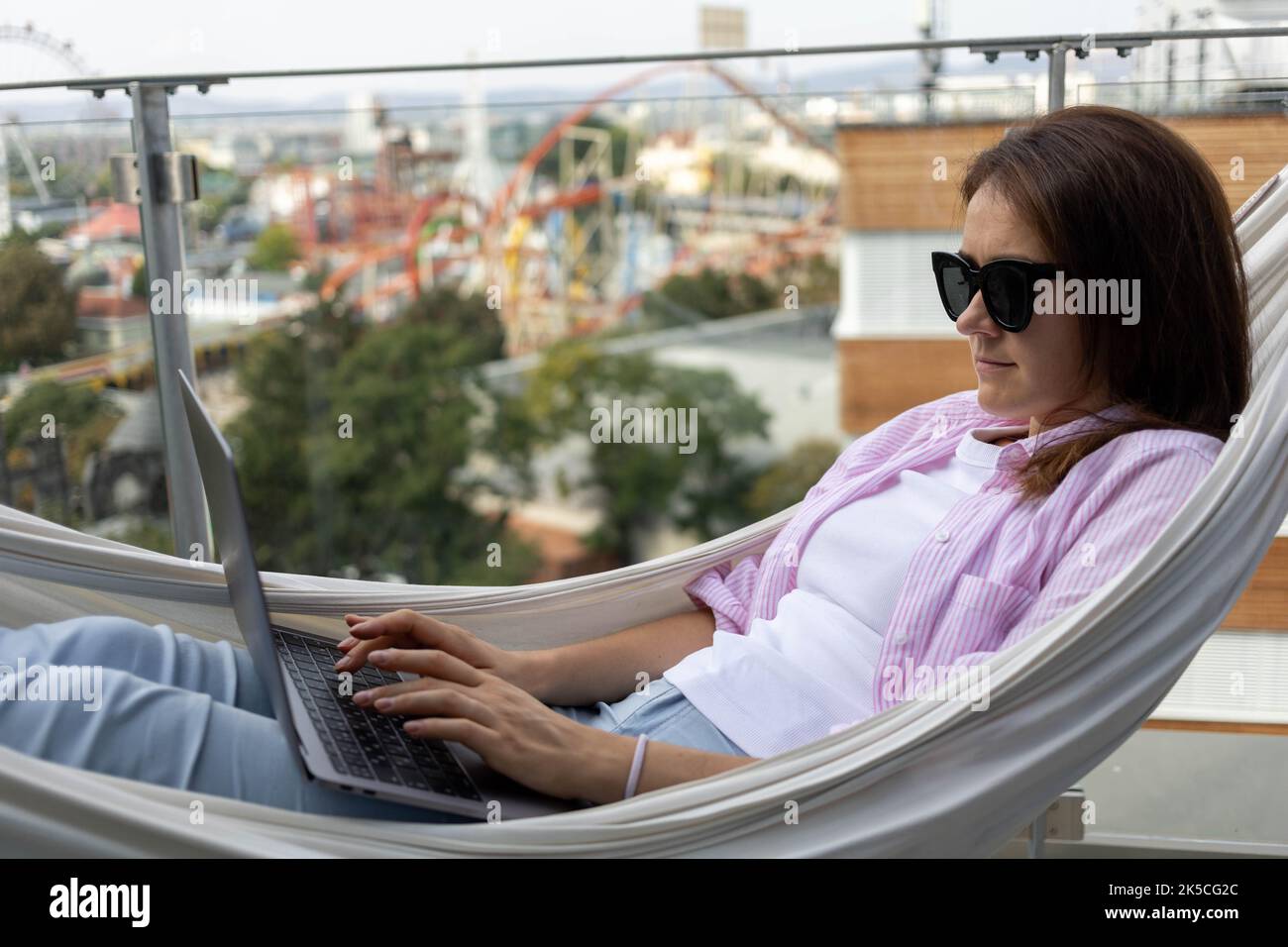 Young freelancer working in hi-res stock photography and images - Alamy